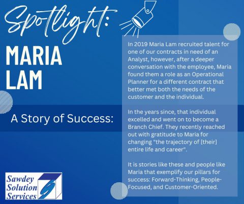 Spotlight: Maria Lam – Sawdey Solution Services, Inc.